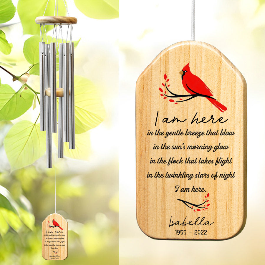 Personalized Sympathy Wind Chimes | Custom Memorial Wind Chimes For ...