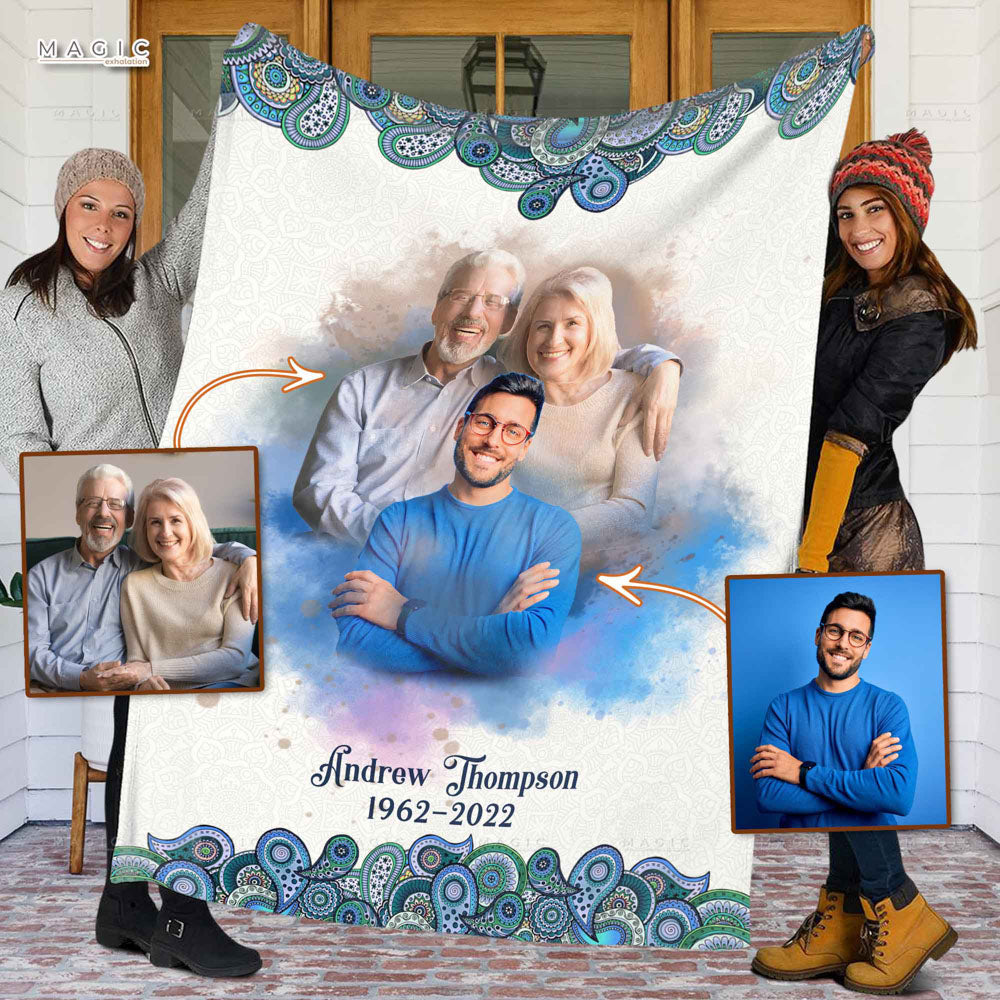 Photo Memorial Gifts, Death Anniversary Gifts, Fleece Blankets ...
