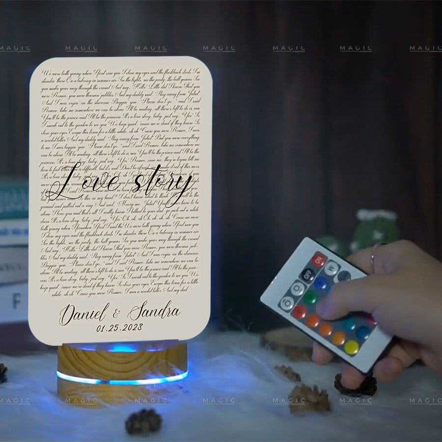 Personalised Gifts Valentines | Song Plaque Gift for Couple | Custom ...