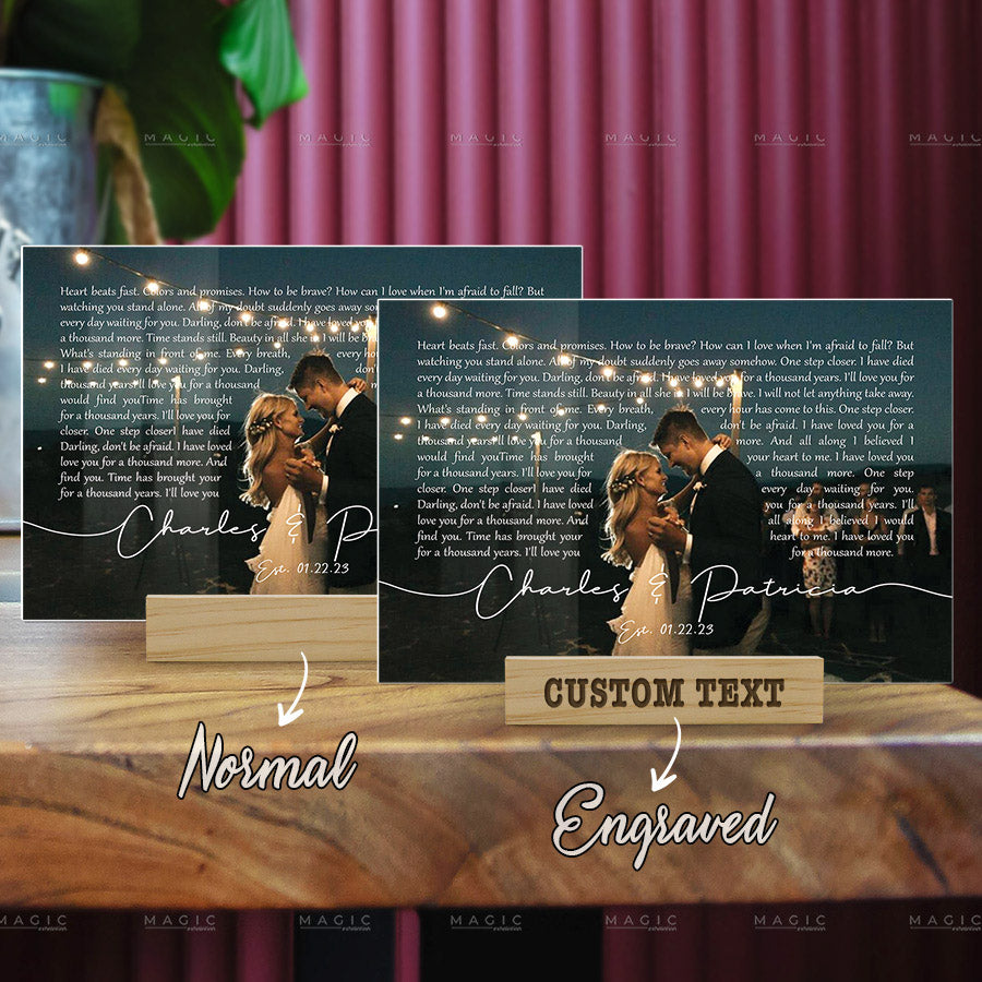 Personalized Valentine's Gifts for Him | Wedding Song Gift for Her ...