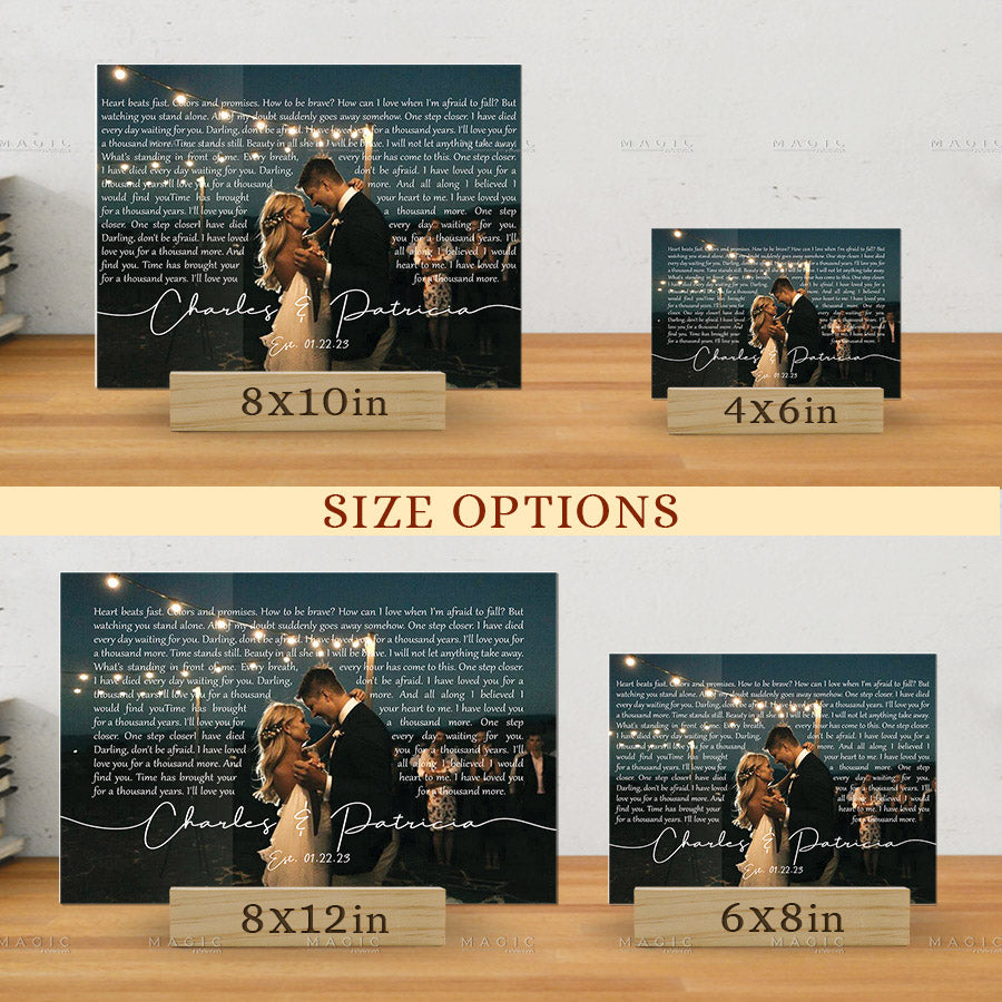 Personalized Valentine's Gifts for Him | Wedding Song Gift for Her ...